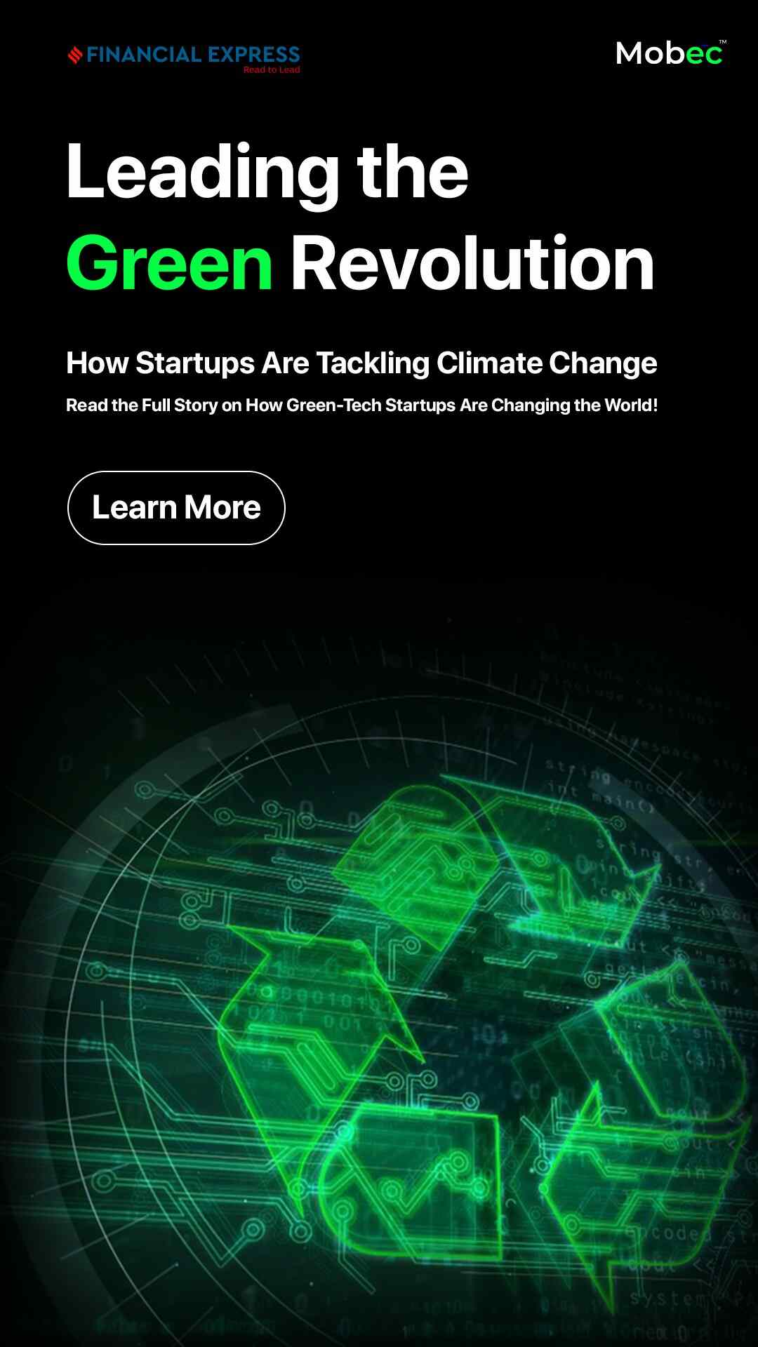 Climate Change - Green-Tech Startups Leading the Future