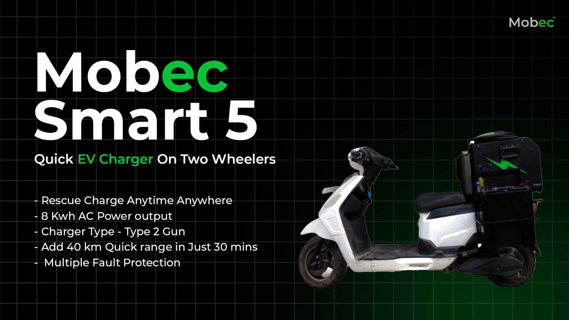 Mobec Smart 5: Two-Wheeler EV Charging On the Go