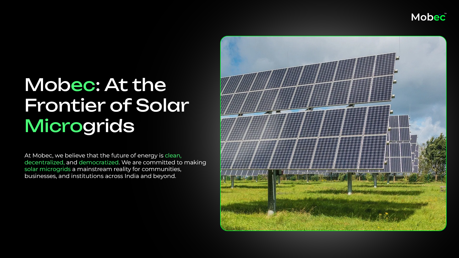 Solar Microgrids for a Better Future and How Mobec Is...